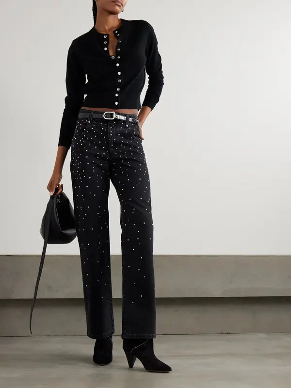 Isabel Marant Brinsa Studded High-rise Jeans