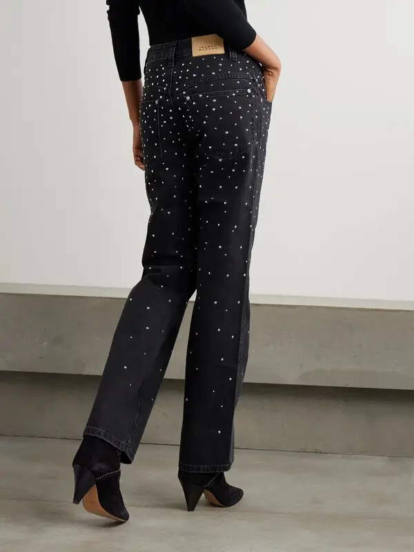 Isabel Marant Brinsa Studded High-rise Jeans