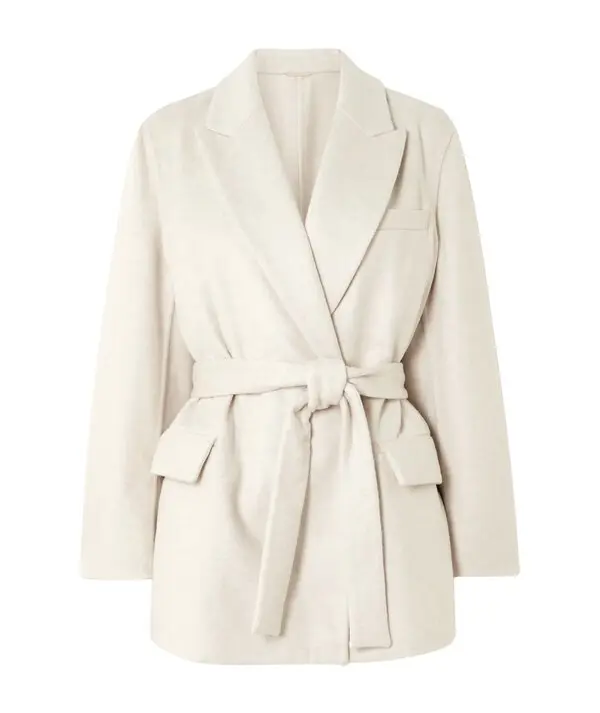 Brunello Cucinelli Belted Wool Blazer