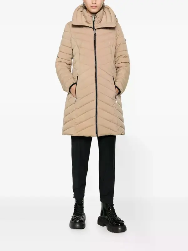 Dkny Quilted Hooded Parka
