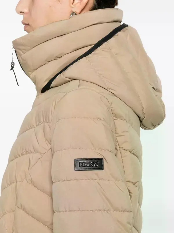 Dkny Quilted Hooded Parka