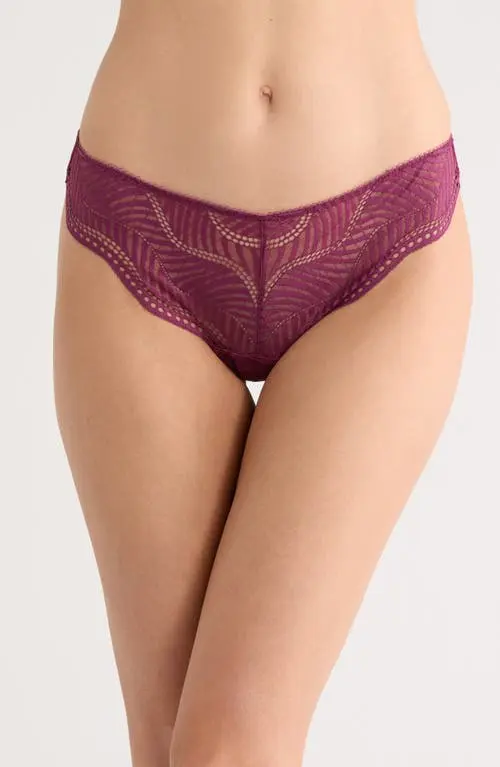 ETAM Audace Lace Thong - Plum