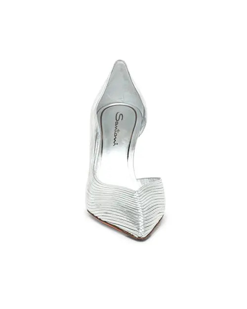 Santoni Leather High-heel Pump