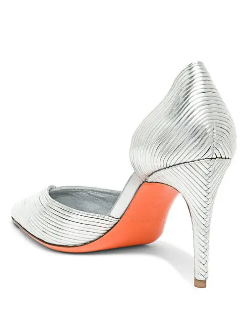 Santoni Leather High-heel Pump