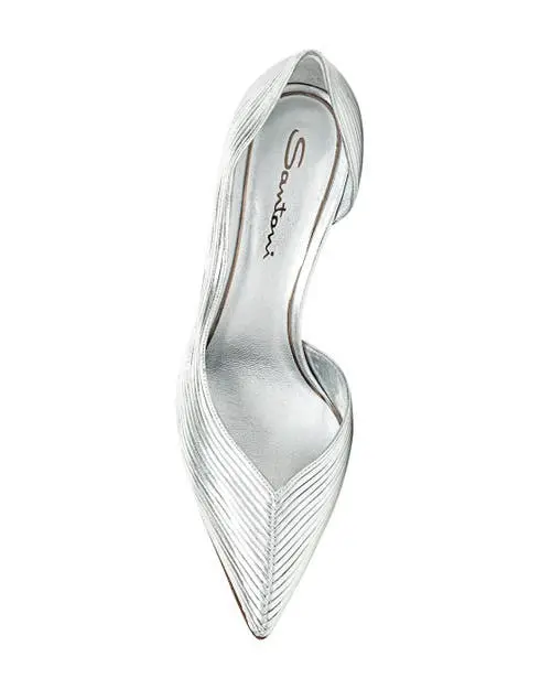 Santoni Leather High-heel Pump