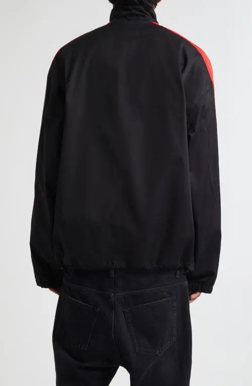 Balenciaga Embroidered Crest Cotton Track Jacket