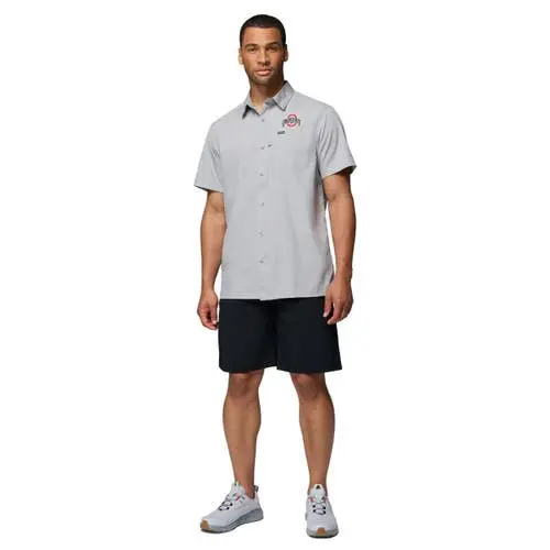Columbia Ohio State Buckeyes Slack Tide Camp Button-up Shirt