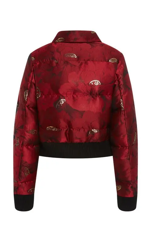 La DoubleJ La Comasca Mini Bomber - Jacquard Ruby Red