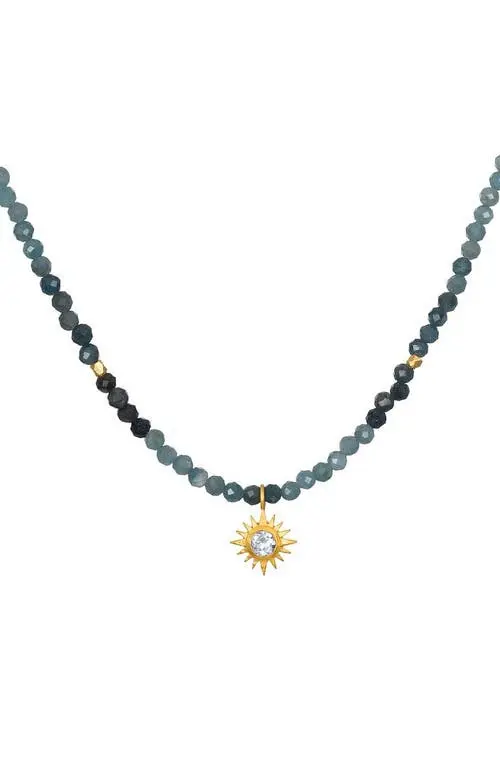 SATYA JEWELRY Channeling Wisdom Starburst Choker - Blue