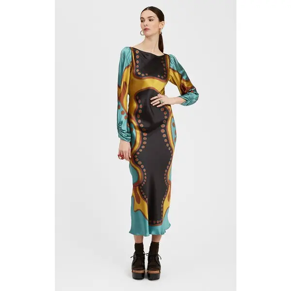La DoubleJ Eros Maxi Dress - Spritz Placée Black