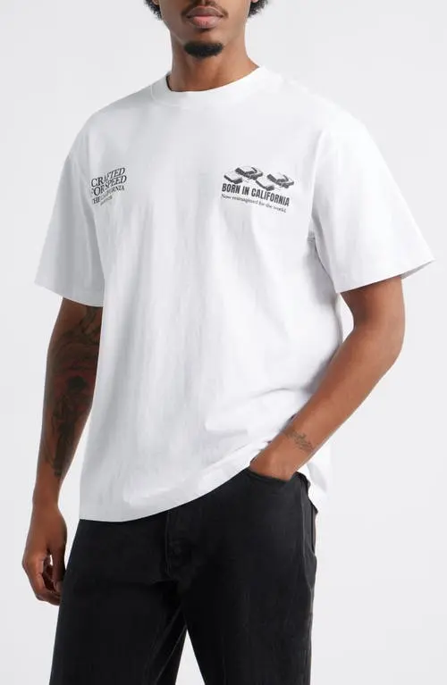 ID SUPPLY CO Car Spec Graphic T-shirt - White
