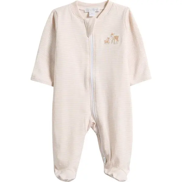 KISSY KISSY Pima Cotton Footie - Tan