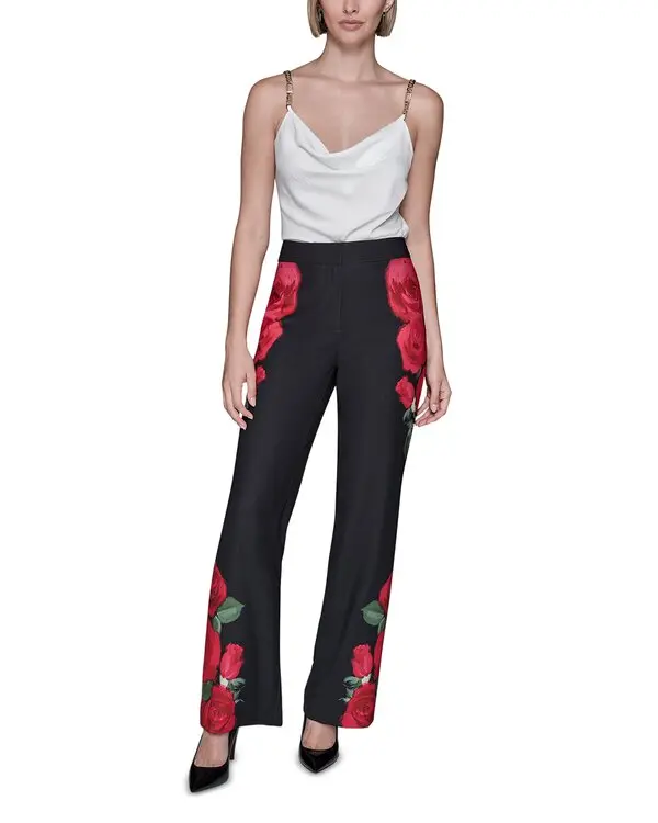Karl Lagerfeld Paris Printed Pants