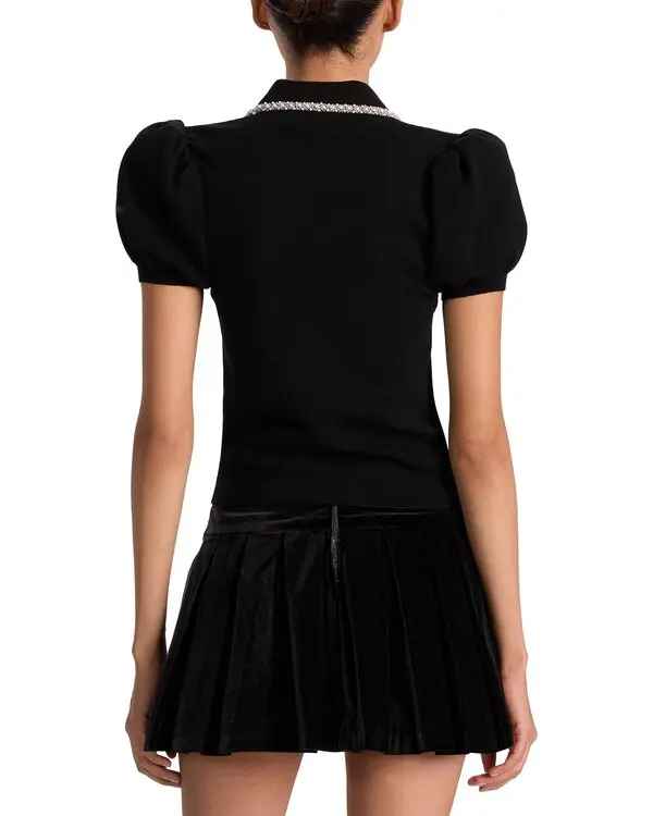 Alice + Olivia Ramona Puffed Sleeve Top