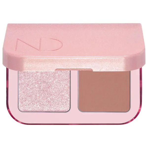NATASHA DENONA Essential Eyeshadow Duo - Mia (sparkling Wet Effect Icy Pink)/transition (matte Light-medium Nude)