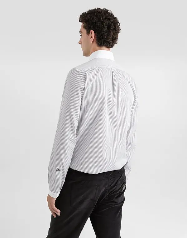 Dolce & Gabbana Striped Poplin Martini Shirt - Multicolor