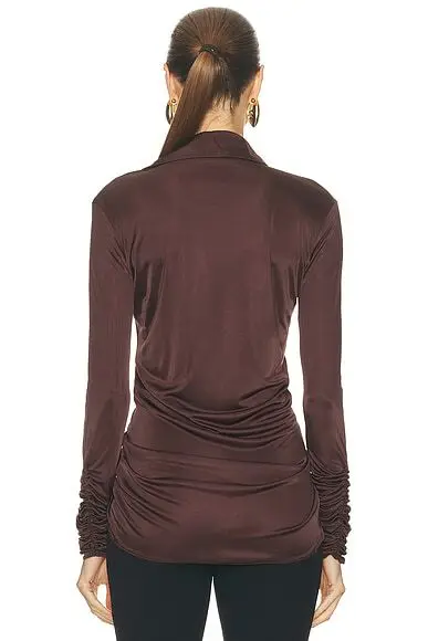 Atlein Front Ruched Shirt