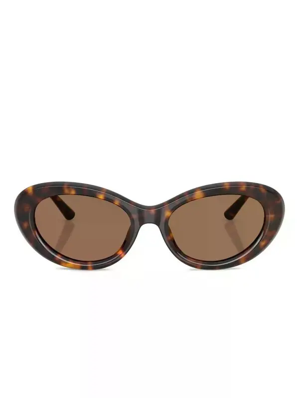 Dolce & Gabbana Tortoiseshell Oval-frame Sunglasses - Green