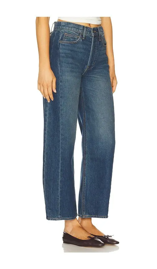 Veronica Beard Ryder High-rise Barrel Leg Jeans