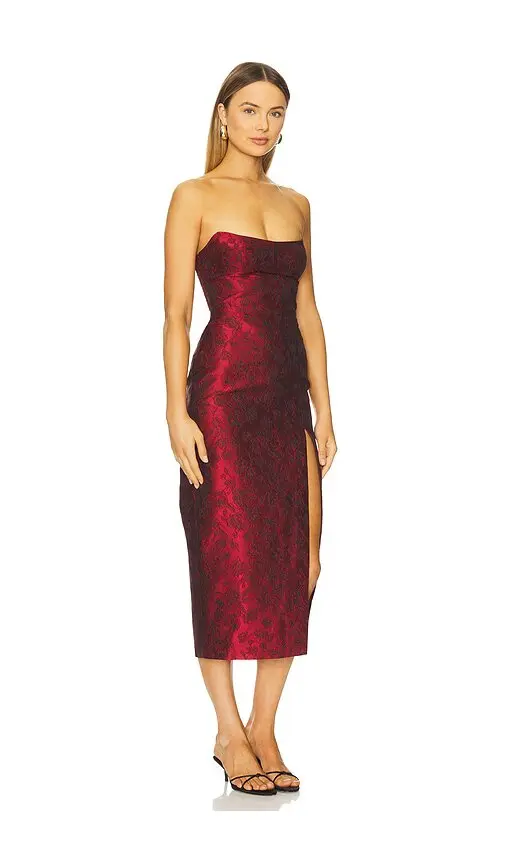 Amanda Uprichard x REVOLVE Ivy Dress in Burgundy