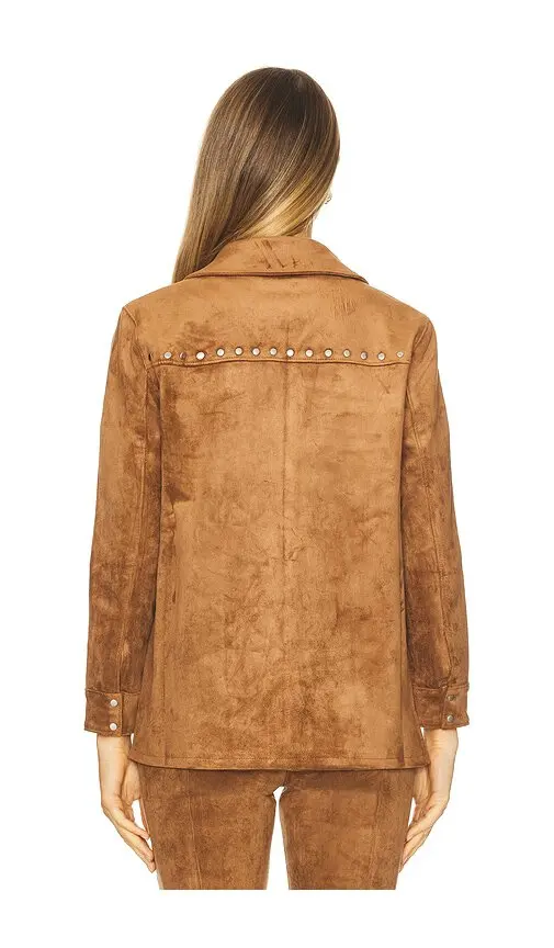 Amanda Uprichard Nirvana Suede Jacket - Pecan