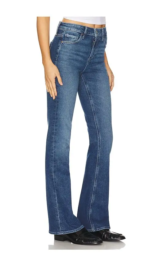 Paige High Rise Laurel Canyon Bootcut Jeans - Hackney