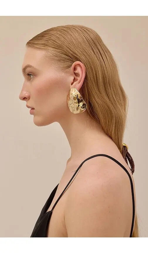 LELET NY Hera Hammered Earrings - Gold