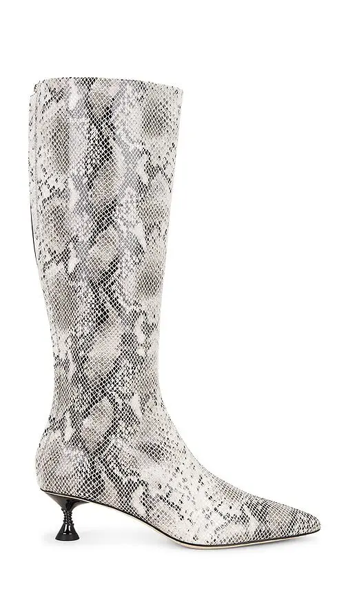 Studio Amelia Palmela Snake Embossed Leather Boots