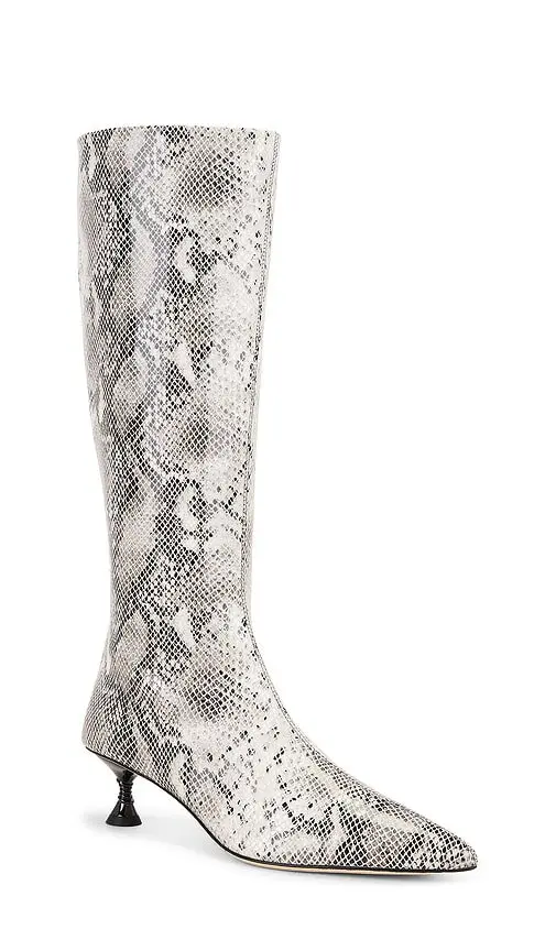 Studio Amelia Palmela Snake Embossed Leather Boots
