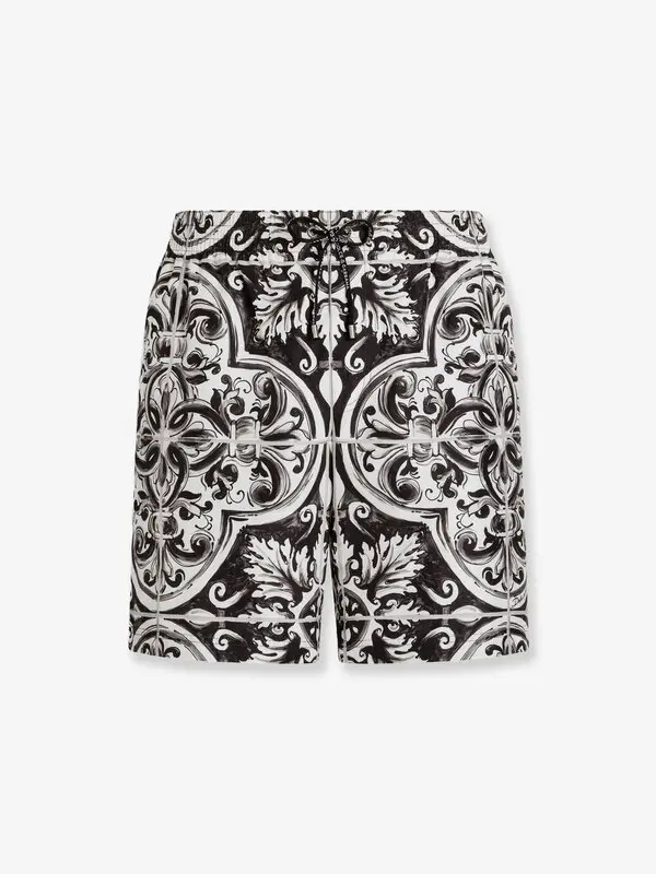 Dolce & Gabbana Board Shorts With Pouch - Black