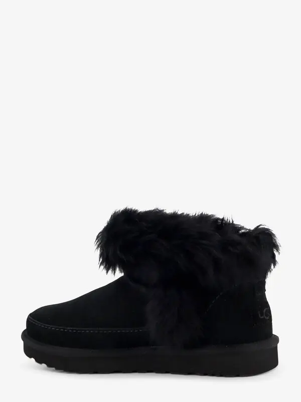 UGG Classic Ultra Mini Suede Ankle Boots - Black