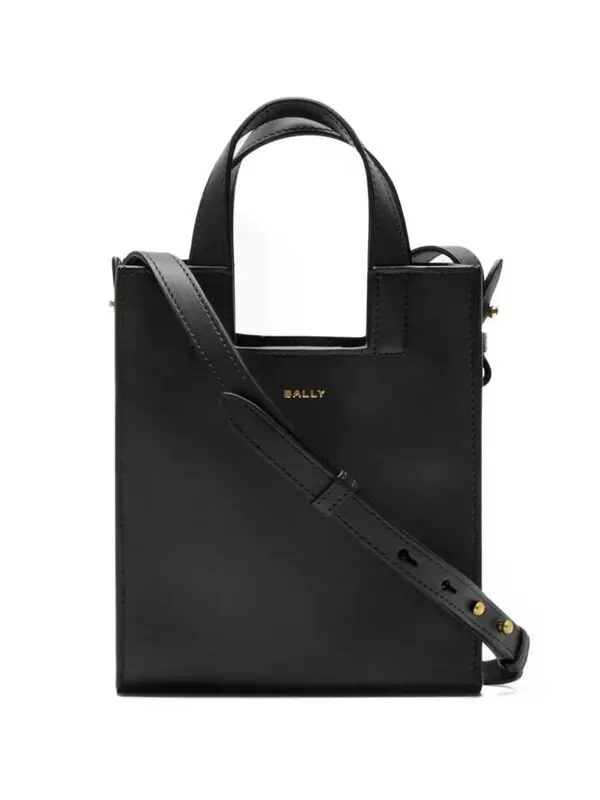 Bally Leather Tote Bag - Black