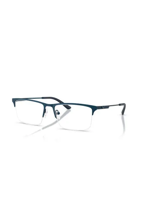 Emporio Armani 57mm Rectangle Optical Glasses - Blue
