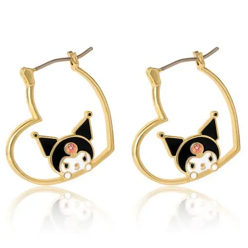 HELLO KITTY Kuromi Heart Hoop Earrings