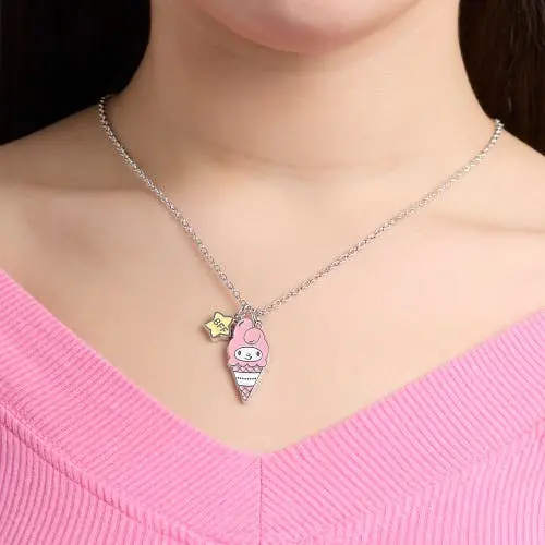 HELLO KITTY Best Friends Ice Cream Cone Necklace Set