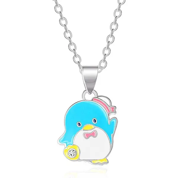 HELLO KITTY My Melody Crystal Pendant Necklace - Turquoise