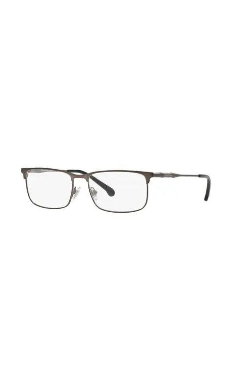 Brooks Brothers Rectangle Full Rim Optical Glasses - Silver