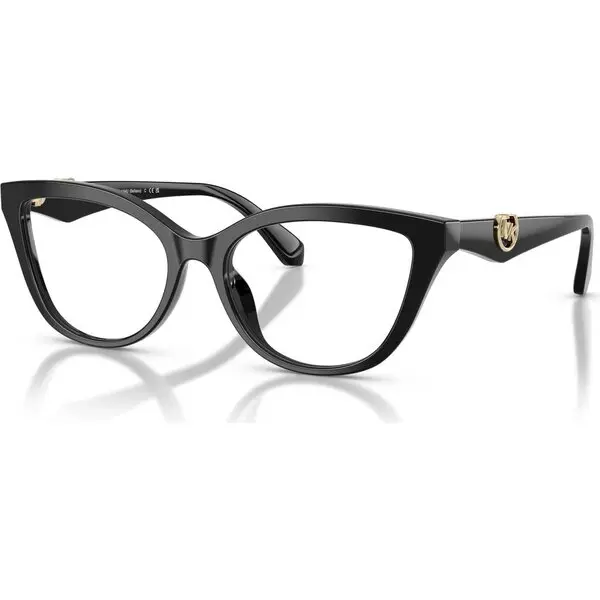 Michael Kors 52mm Cat Eye Optical Glasses - Black
