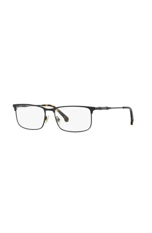 Brooks Brothers 53mm Rectangle Full Rim Eyeglasses - Black