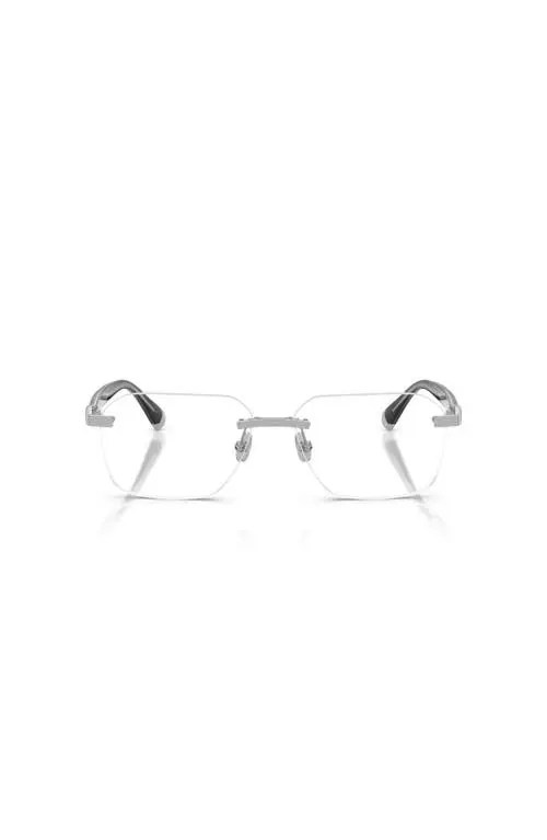 Brunello Cucinelli Rectangle Rimless Eyeglasses