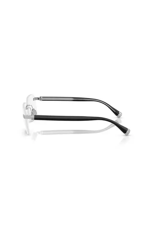 Brunello Cucinelli Rectangle Rimless Eyeglasses