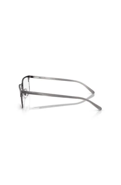 Brooks Brothers 55mm Rectangle Optical Glasses - Grey