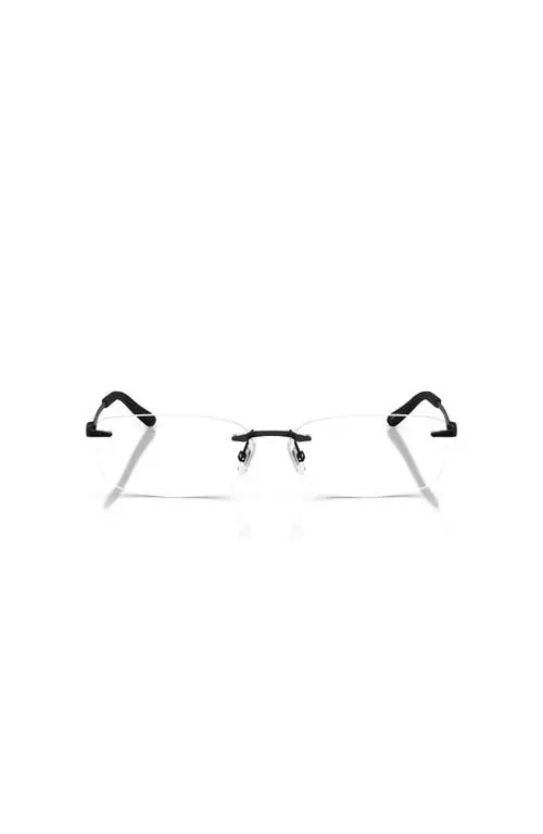 ARNETTE Rectangle Rimless Eyeglasses - Black