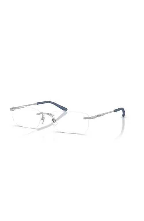 ARNETTE 58mm Rectangle Rimless Optical Glasses - Silver