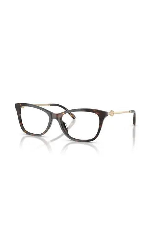 Tory Burch 55mm Square Optical Glasses - Tortoise
