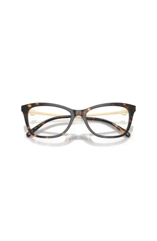 Tory Burch 55mm Square Optical Glasses - Tortoise