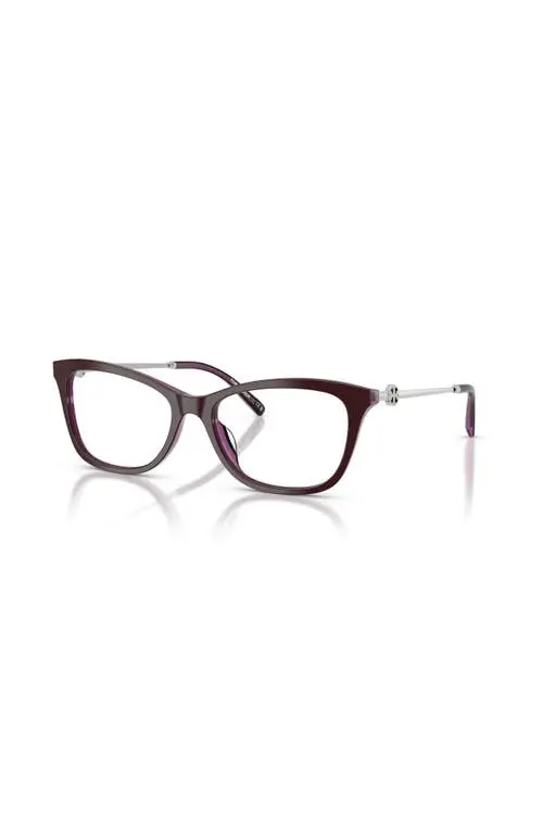 Tory Burch 55mm Square Optical Glasses - Violet