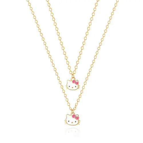 HELLO KITTY Duo Necklace Set - Gold