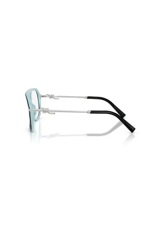 Tiffany & Co. 54mm Pilot Eyeglasses - Black