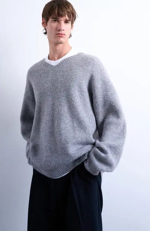 Topman Oversized V-neck Sweater
